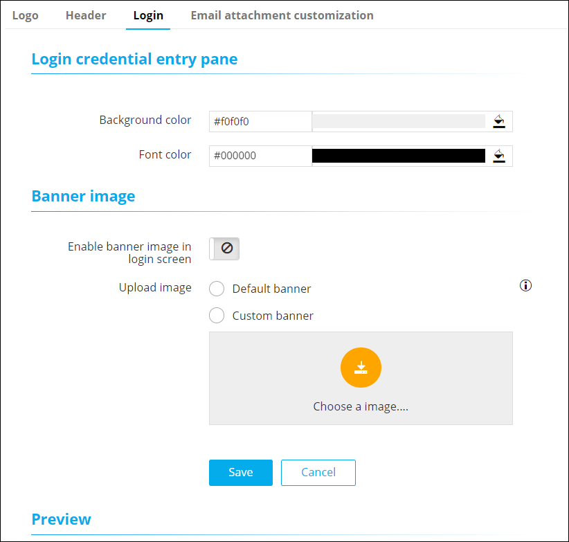 Customizing the Login Screen