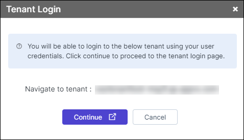 Tenant Environment Login Methods