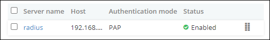 Configuring the RADIUS Configuration