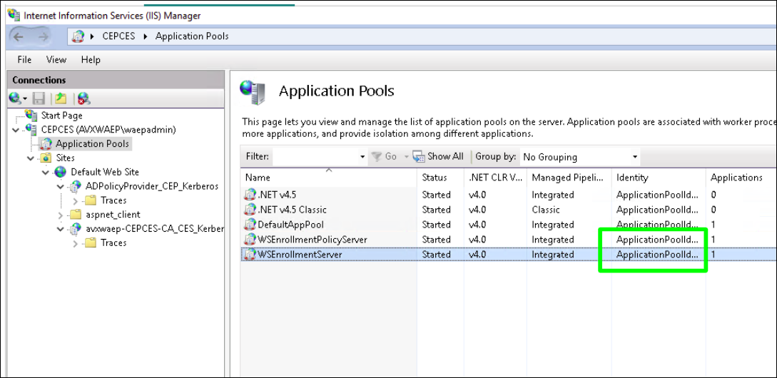 Configurations in CEP/CES machine